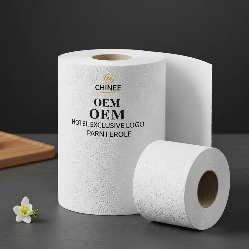Customized Premium Embossed Toilet Paper Rolls for Hospitality and ...